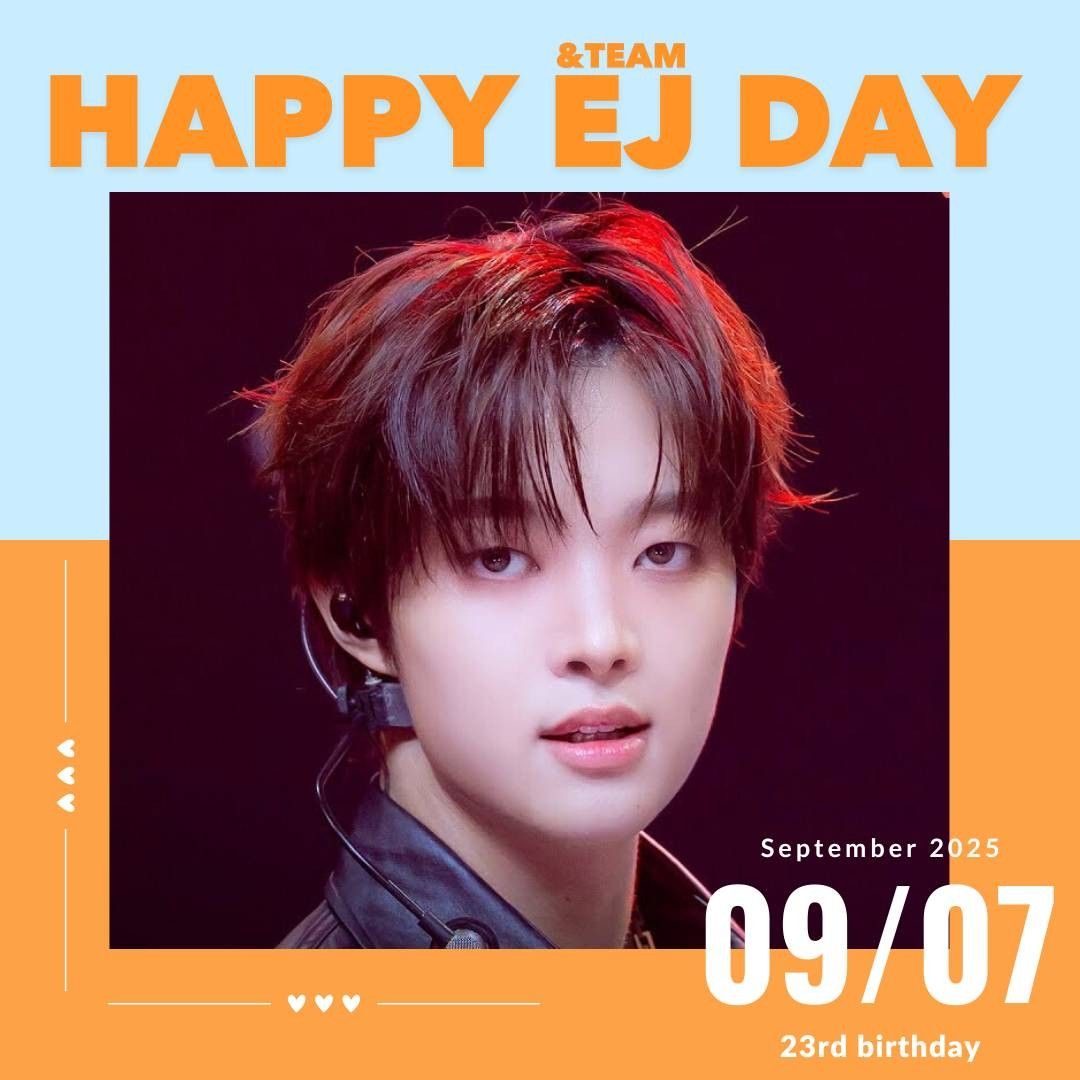 Check Out the Displayed Fan Ad for &TEAM EJ on September 7, 2025 │ &TEAM EJ │ CHOEAEDOL
